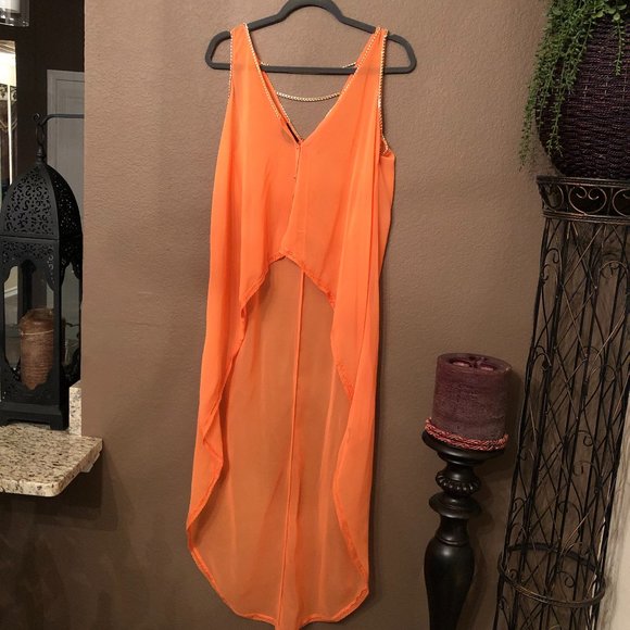 bebe | Tops | 57 Sheer High Low Top By Bebe | Poshmark